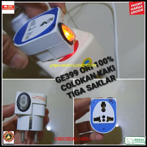 Jual G399 Ori Saklar Steker Serbaguna Terminal Kuningan Colokan Listrik