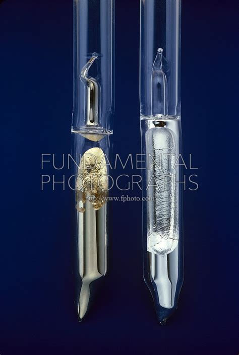 Science Element Metallic Rubidium Cesium Fundamental Photographs