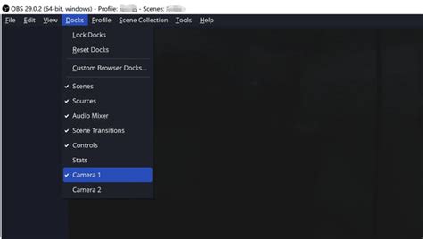 How To Control Smtav Cameras Through Obs Dockable Panels