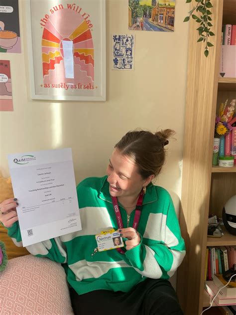 My Certificate Of Accreditation From The ‘teaching Relationships And Sex Education Course And