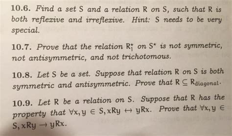 Solved For All Of The Following Exercises Let S 1 2 3 Chegg Com