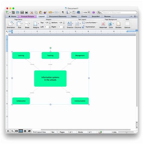 Concept Map Microsoft Word Template