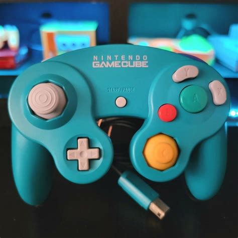 Authentic Official Nintendo Gamecube Controller Emerald Green Etsy