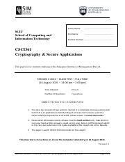 CSCI SP ClassTest Q V Question Pdf SCIT Babe Of Computing And Information Technology