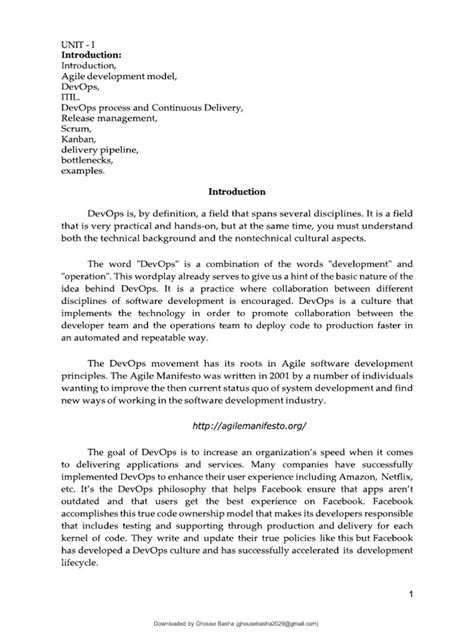 Devop Unit1 Pdf
