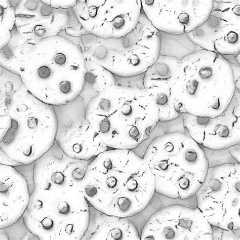 Tileable Chocolate Chip Cookies Pbr Texture 4k Seamless Png