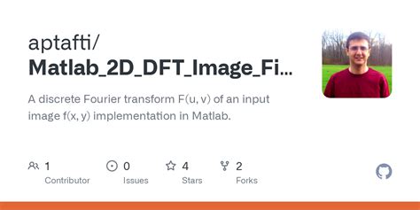 github aptafti matlab 2d dft image filtering a discrete fourier