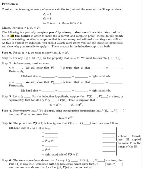 Solved Please Fill In The Blanks To The Following Using
