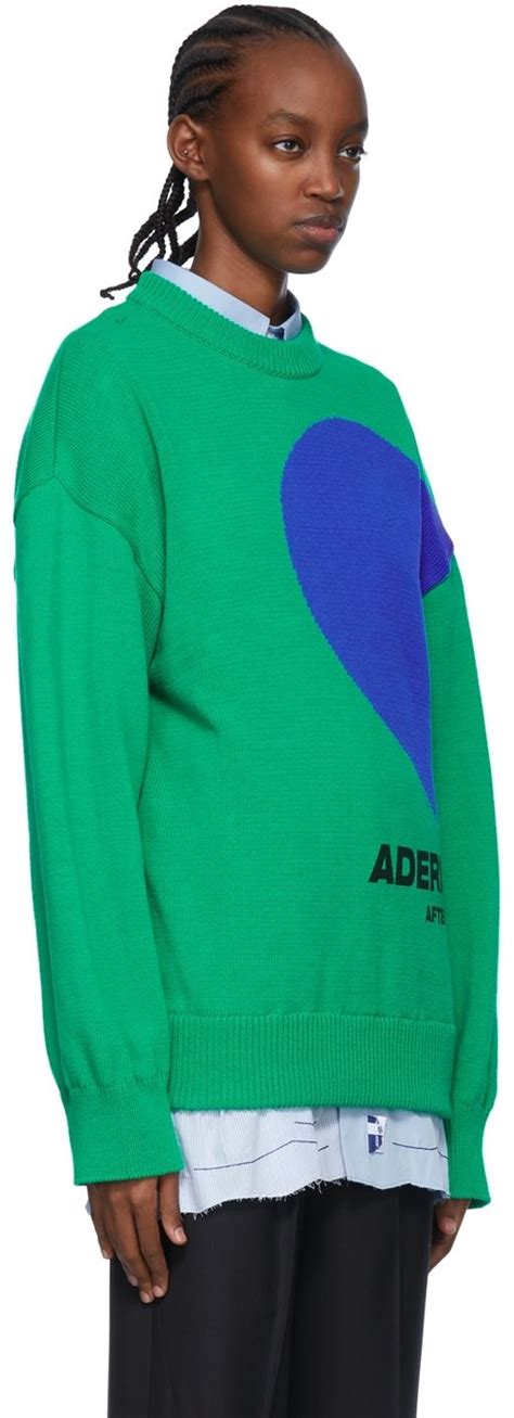 ader error green cotton sweater sweaters cotton sweater green cotton