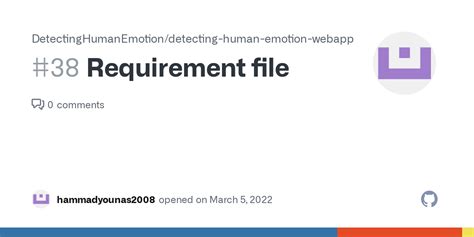 Requirement File · Issue 38 · Detectinghumanemotiondetecting Human