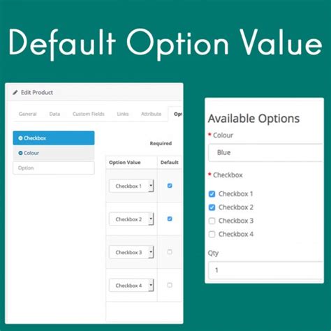 Opencart Default Option Value