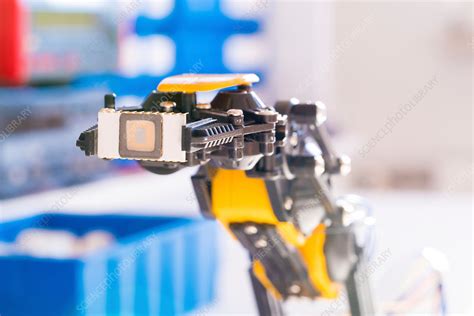 Robotic Arm With Microchip Stock Image F018 3631 Science Photo