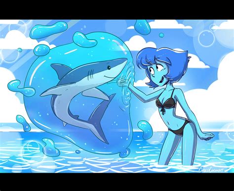 I Drew Lapis Making A New Friend At The Beach R Stevenuniverse