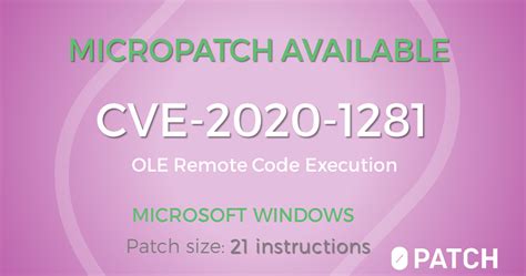 0patch Blog Micropatch Is Available For Ms Windows Ole Remote Code Execution Vulnerability Cve