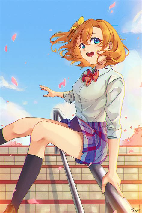 Kosaka Honoka Love Live And 1 More Drawn By Tinedesu Danbooru