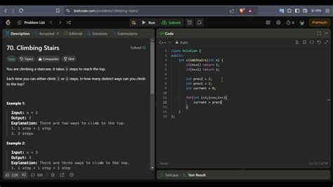 Leetcode 70 Climbing Stairs Dynamic Programming Solution Explained Leetcode Youtube