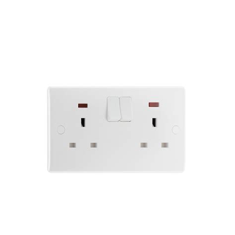Vgt Switch Socket 2 Gang With Neon Roojee Co Ltd Quincaillerie