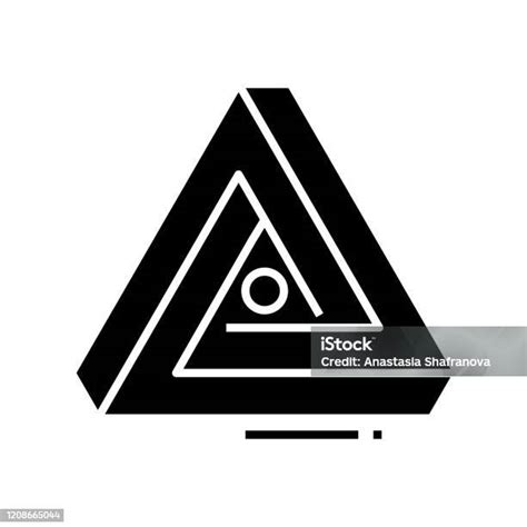 아트 피라미드 블랙 아이콘 컨셉 일러스트레이션 벡터 플랫 심볼 글리프 기호 3차원 형태에 대한 스톡 벡터 아트 및 기타 이미지