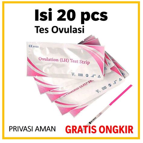 Jual Tes Ovulasi 20 Pcs Tes Kesuburan Lh Ovulation Test Paket