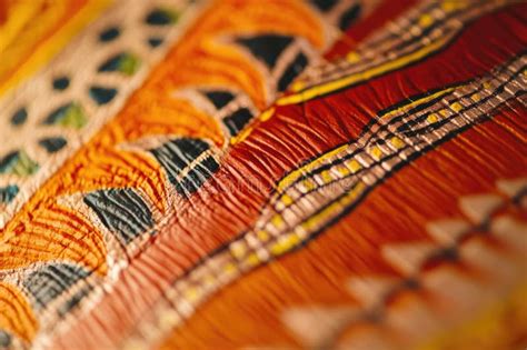 Detailed Shot Of A Fabric S Weave And Pattern Stock Illustration
