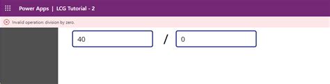 Handling Divide By Zero Error In Canvas Apps Lowcodego