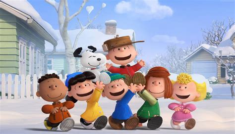 Peanuts Characters In Winter Wallpaper Wallpapersok