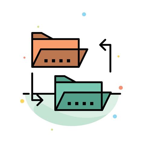 Folder Document File File Sharing Sharing Abstract Flat Color Icon Template 13168112 Vector Art