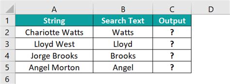 Search Function In Excel Formula Examples How To Use