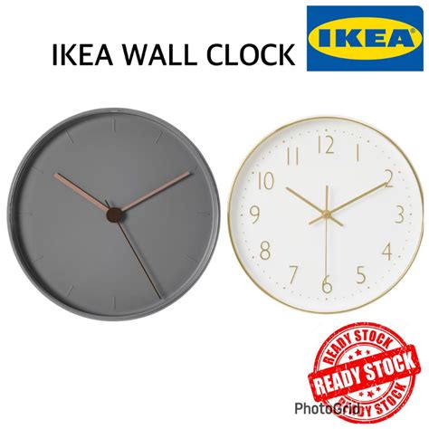Ikea Wall Clock Jam Dinding Ikea Jam Analog Clock 25cm 30cm Shopee Malaysia