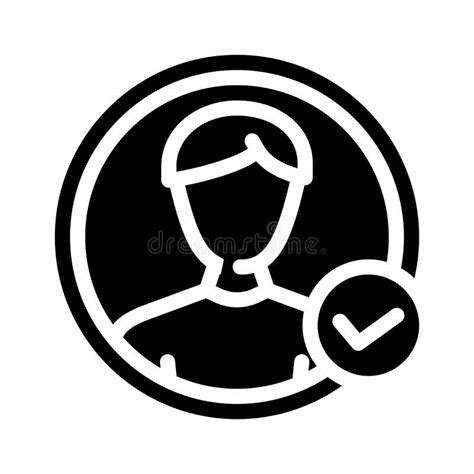 New User Registration Glyph Icon Vector Illustration Stock Vector Illustration Of Business