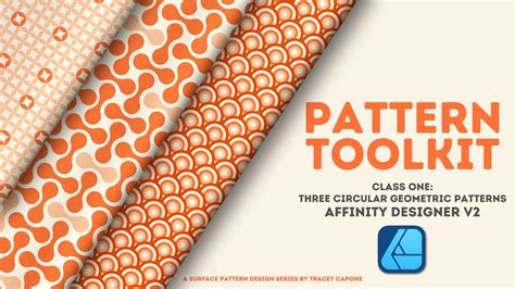 Surface Pattern Design Affinity Designer V2 Circular Geometric Patterns Tracey Capone