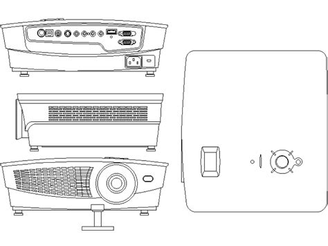 Projector Dwg Free Download At Georgia Farber Blog
