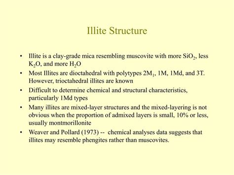 Ppt Illite Tot 21 Layer Clay Powerpoint Presentation Free Download