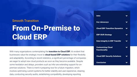 Smooth Transition From On Premise To Cloud Erp Rsults Ultimate