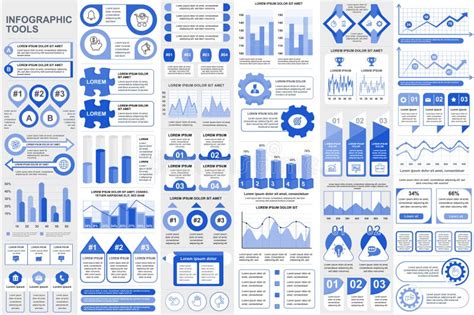 Bundle Infographic Elements Data Visualization Vector Design Template Can Be Used For Steps