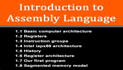 Introduction To Assembly Language