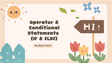 Chapter 3 Operator Dan Conditional Statements If And Else Youtube