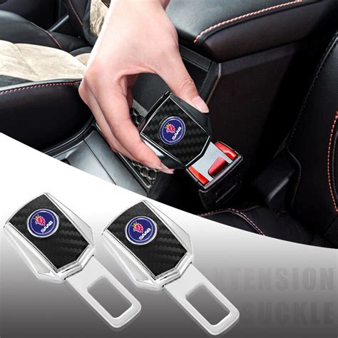 Auto Seat Belt Clip Extender Lock Buckle Plug For Saab Tuning