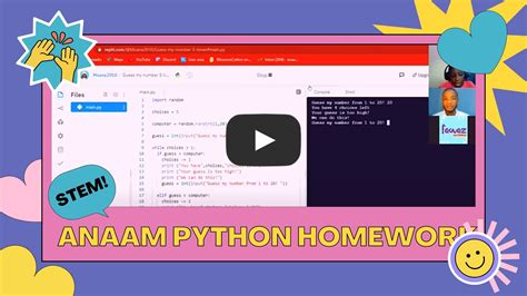 Edustemlab Anaams Homework Presentation Python