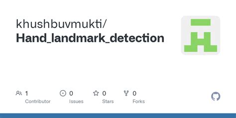 Github Khushbuvmuktihandlandmarkdetection