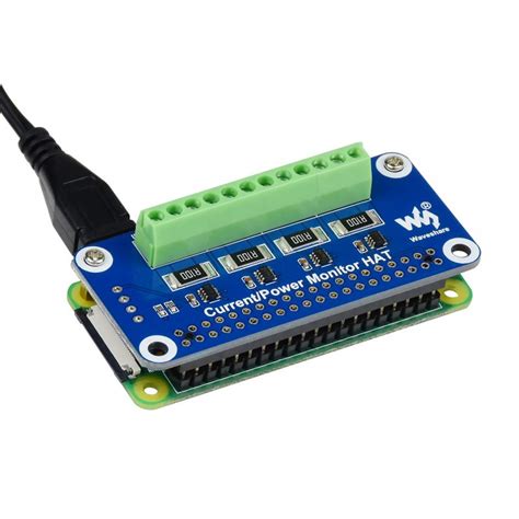 Waveshare 4 Ch Currentvoltagepower Monitor Hat For Raspberry Pi I2csmbus Buy Online At Low