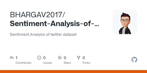 Github Bhargav2017sentiment Analysis Of Twitter Dataset Sentiment Analysis Of Twitter Dataset