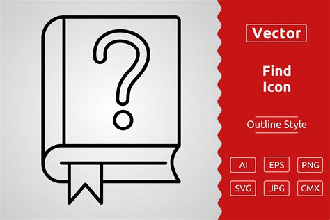 Vector Find Outline Icon Design Graphic By Muhammad Atiq · Creative Fabrica