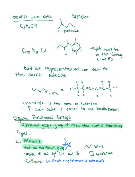 Organic Chemistry Functional Groups Cheat Sheet 813012021 Oceyee In 2 Pentanone Cis Hi Cl M 5