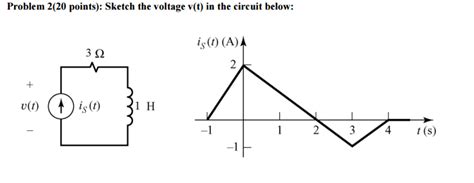 Solved Sketch The Voltage V T In The Circuit Make Sure To Chegg Com