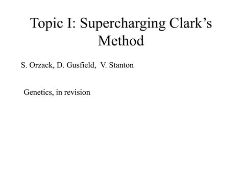 Ppt Combinatorial Approaches To Haplotype Inference Powerpoint