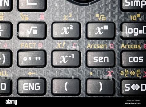 Close Up Of Buttons A Scientific Calculator Stock Photo Alamy