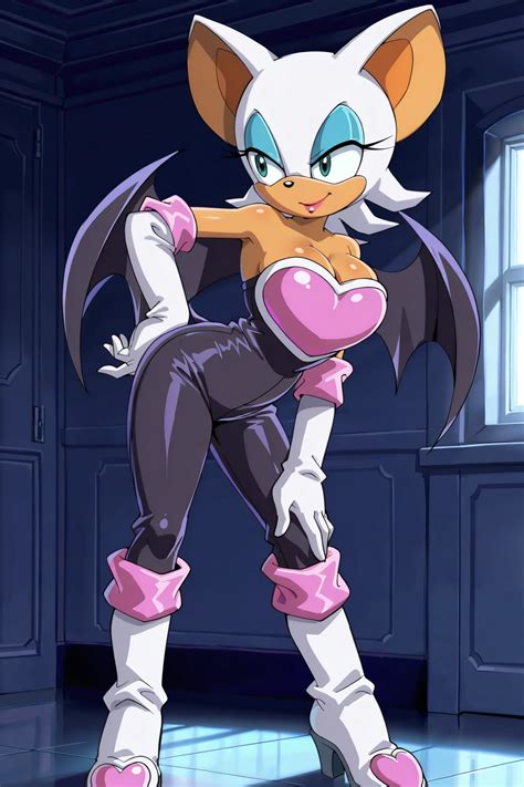 Sonic The Hedge Girl In A Pink Outfit And White Shoes Seaart Ai