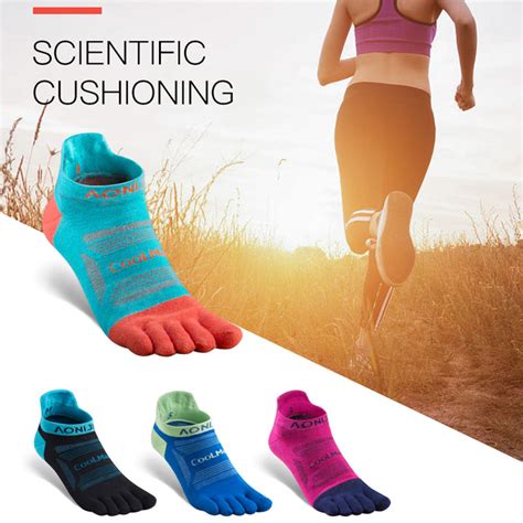 Aonijie ถุงเท้าข้อสั้น E4801 E4802 3 คู่ สําหรับวิ่งมาราธอน Shopee Thailand