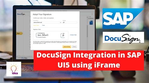 Docusign Integration In Sap Ui5 Using Iframe Sap Docusign Youtube